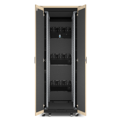 APC AR4038LIA rack cabinet 38U Freestanding rack Black, Maple colour ...