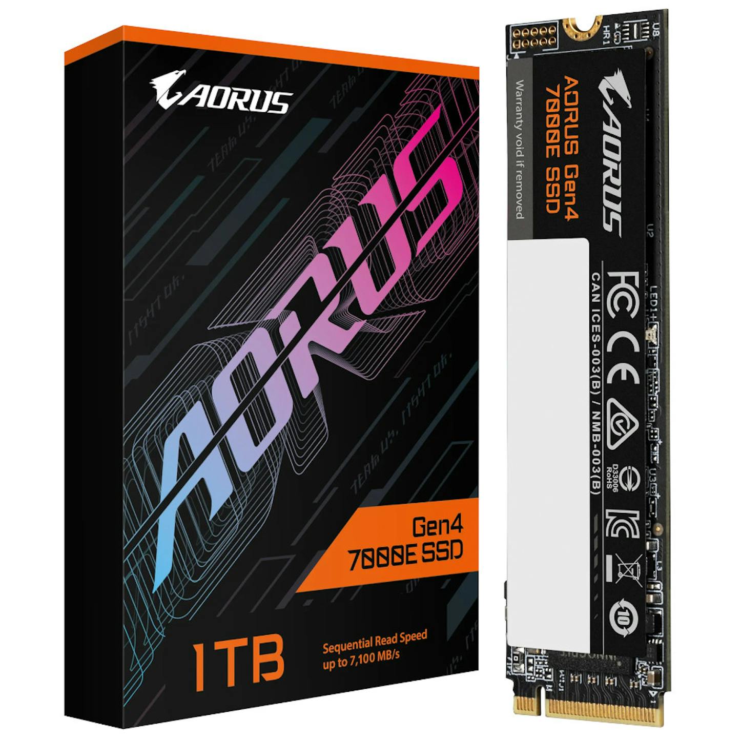 Gigabyte Aorus 7300E 1TB SSD M.2 2280 NVME PCI-E Gen4 Solid State Drive ...
