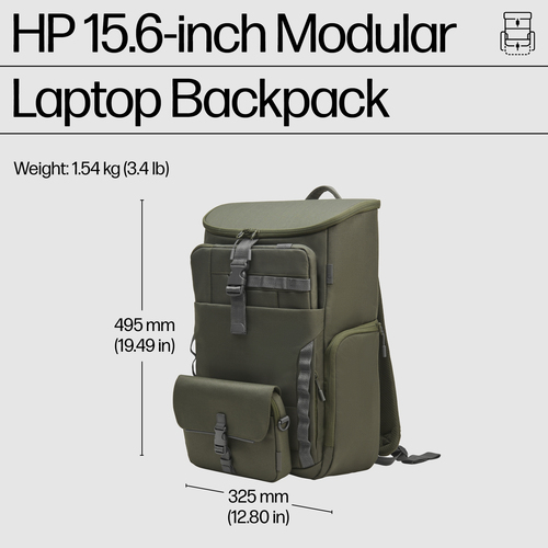 HP 15.6-inch Modular Laptop Backpack | Buy Online | 100% money back ...
