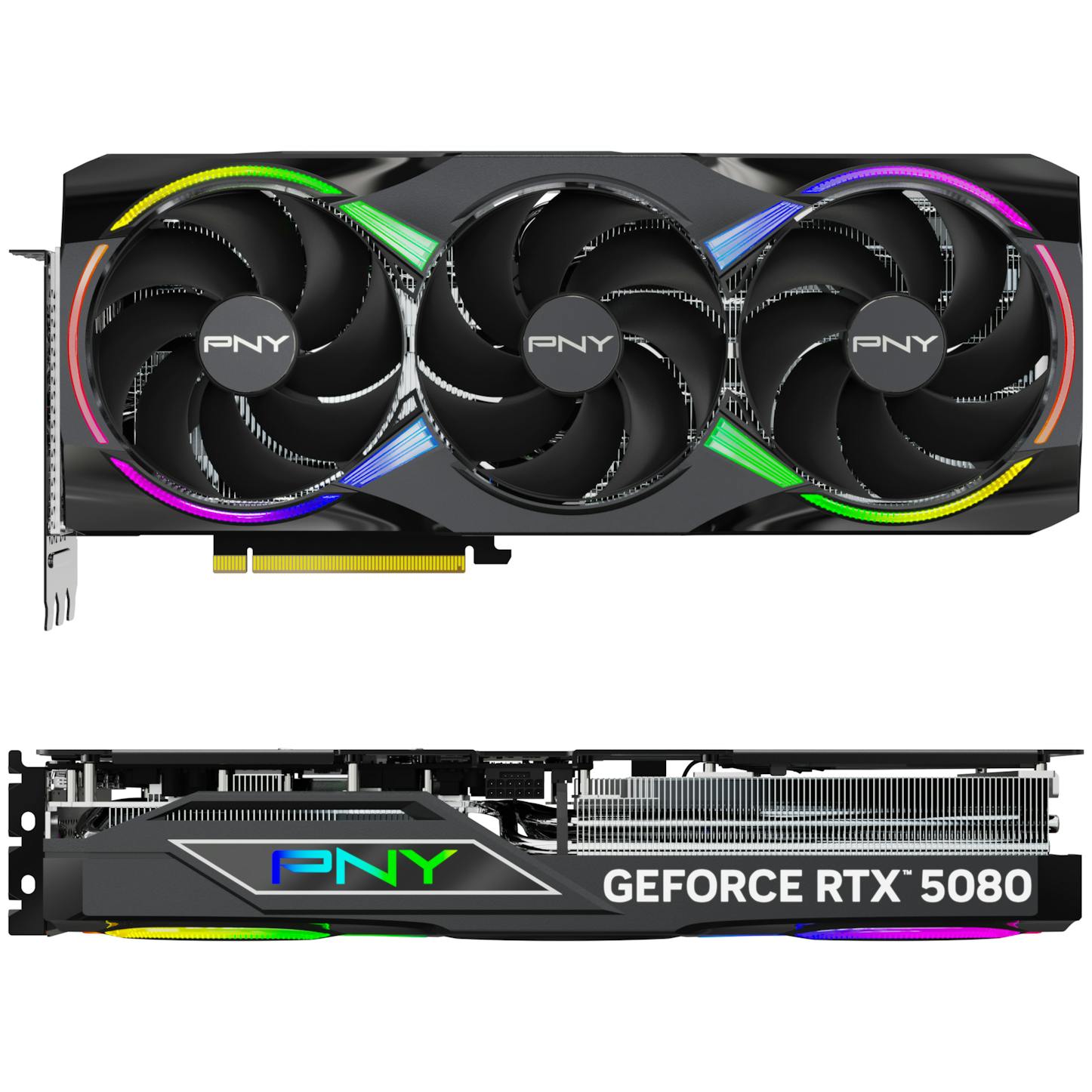 PNY GeForce RTX 5080 ARGB OC Triple Fan 16GB GDDR7 PCI-Express Graphics ...