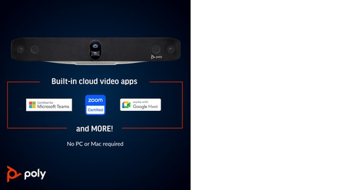 POLY Studio X70 All-In-One Video Bar with TC10 Controller Kit | Buy ...