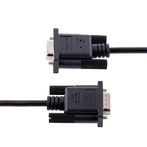 StarTech.com 3m RS232 Serial Null Modem Cable, Crossover Serial Cable w ...