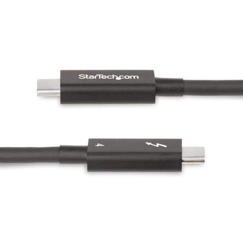StarTech.com 6ft (2m) Active Thunderbolt 4 Cable, 40Gbps, 100W Power ...