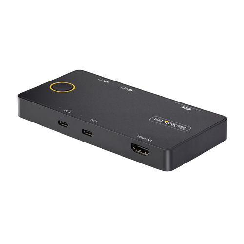 StarTech.com 2-Port USB-C KVM Switch, Single-4K 60Hz HDMI Monitor, Dual ...