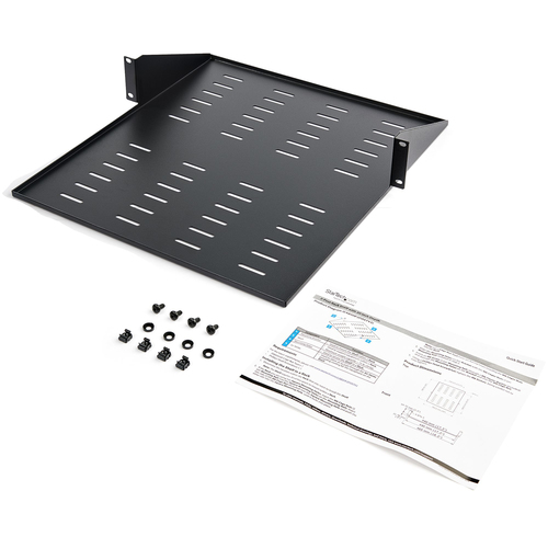 StarTech.com 2U Server Rack Shelf - 2 Post - Center Mount - Vented ...