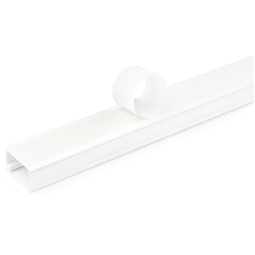 StarTech.com Solid Cable Management Raceway with Adhesive Tape & Cover ...