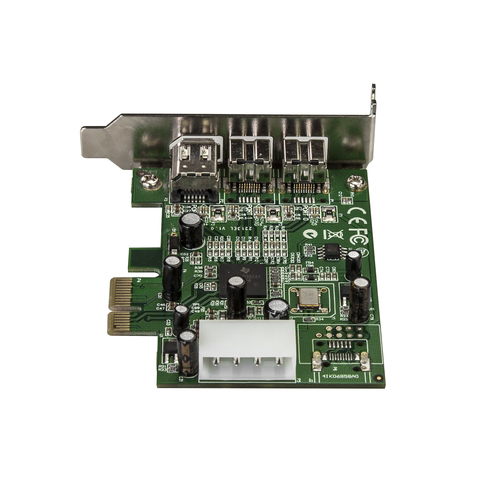 StarTech.com 3 Port 2b 1a Low Profile 1394 PCI Express FireWire Card ...