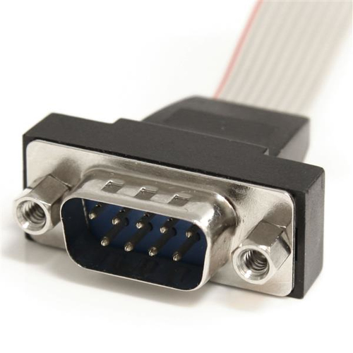 StarTech.com 16in 9 Pin Serial Male to 10 Pin Motherboard Header Panel ...