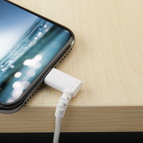 StarTech.com 3ft (1m) Durable USB A to Lightning Cable - White 90 ...