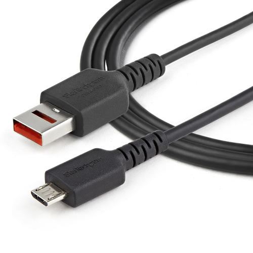 StarTech.com 3ft (1m) Secure Charging Cable – USB-A to Micro USB Data ...