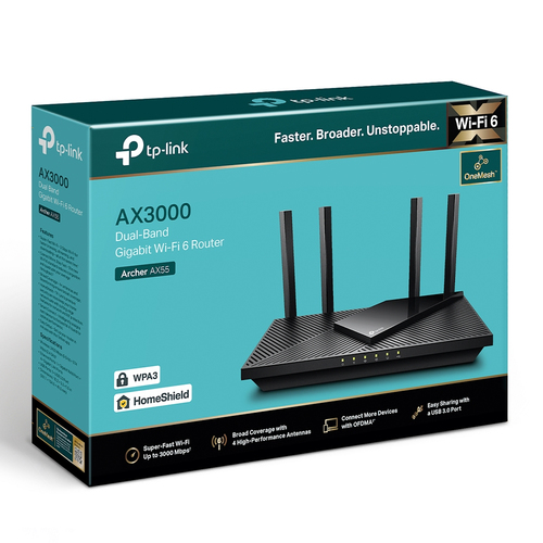 TP-Link AX3000 Dual Band Gigabit Wi-Fi 6 Router | Buy Online | 100% ...